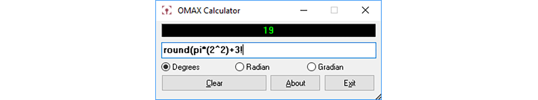 OMAX Calculator Instructions