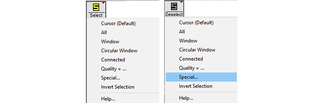 Select/Deselect Special Command