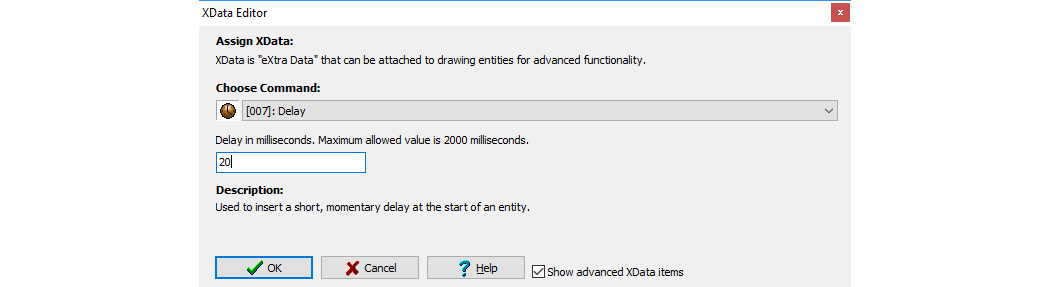 XData Command Reference